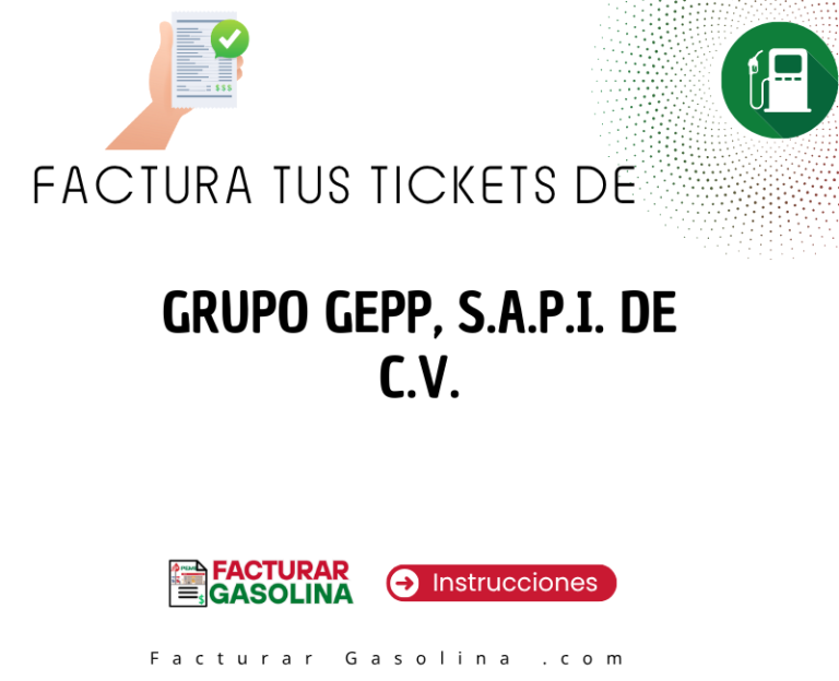 Facturación GRUPO GEPP - Facturar Gasolina