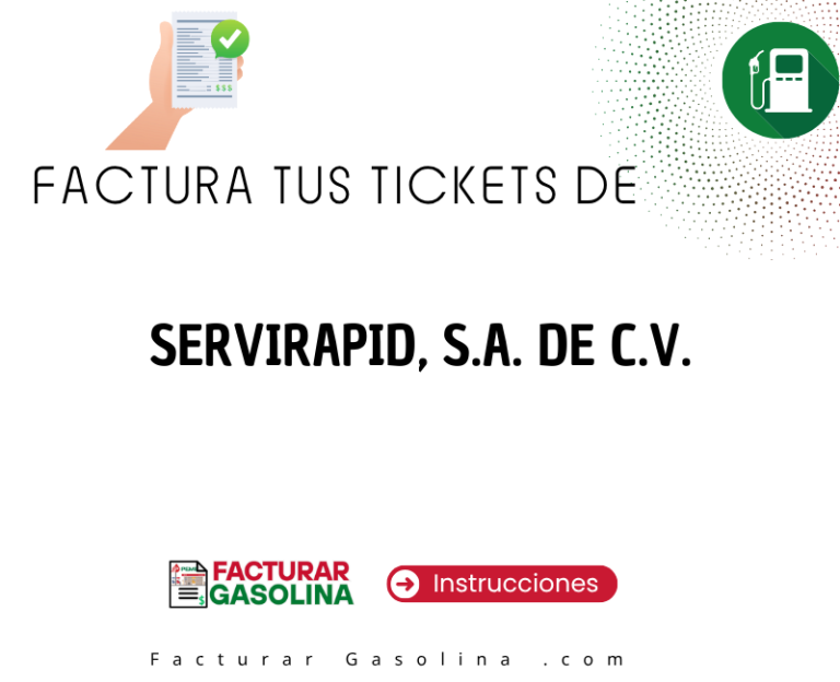 Facturación SERVIRAPID - Facturar Gasolina